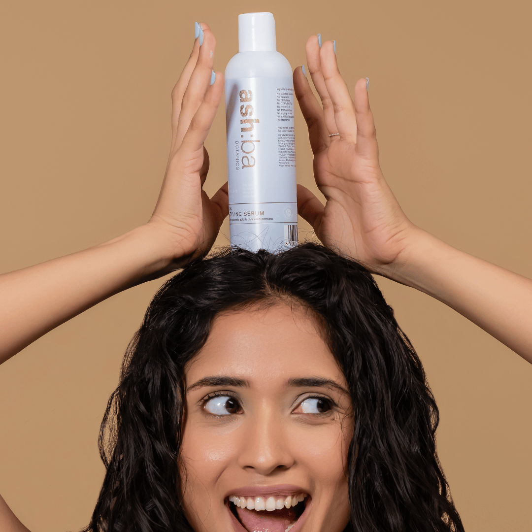 Hair Serum For Styling Curly Hair | Ashba | Ashba Botanics